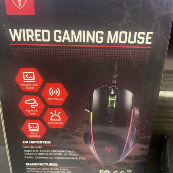 PIKTEK | Tablets & Accessories | Ergonomic Wired Gaming Mouse 8 Buttons ...